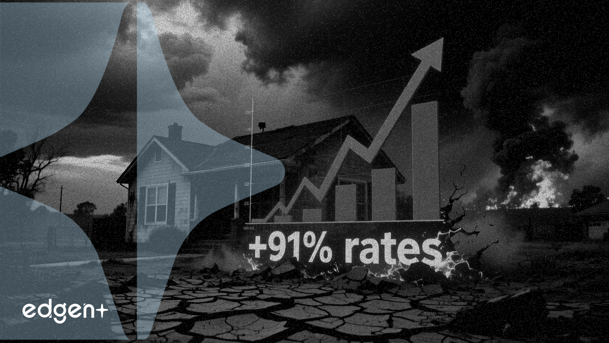 Inland home insurance rates jump 91% amid rising climate risk